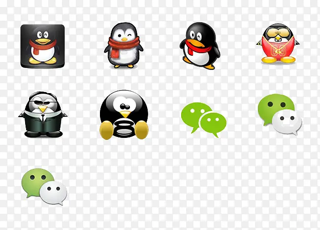 qq微信图标素材PNG图片素材下载_图片编号10955293-PNG素材网