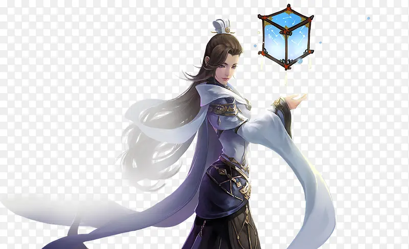 古风男子蓝色灯PNG图片素材下载_图片编号10994564-PNG素材网