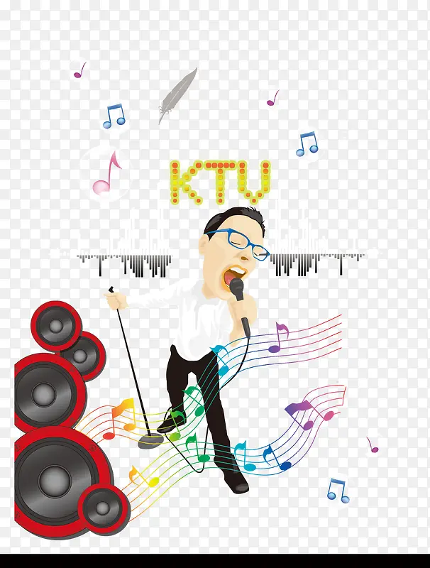 卡通音乐KTVPNG图片素材下载_图片编号11000175-PNG素材网