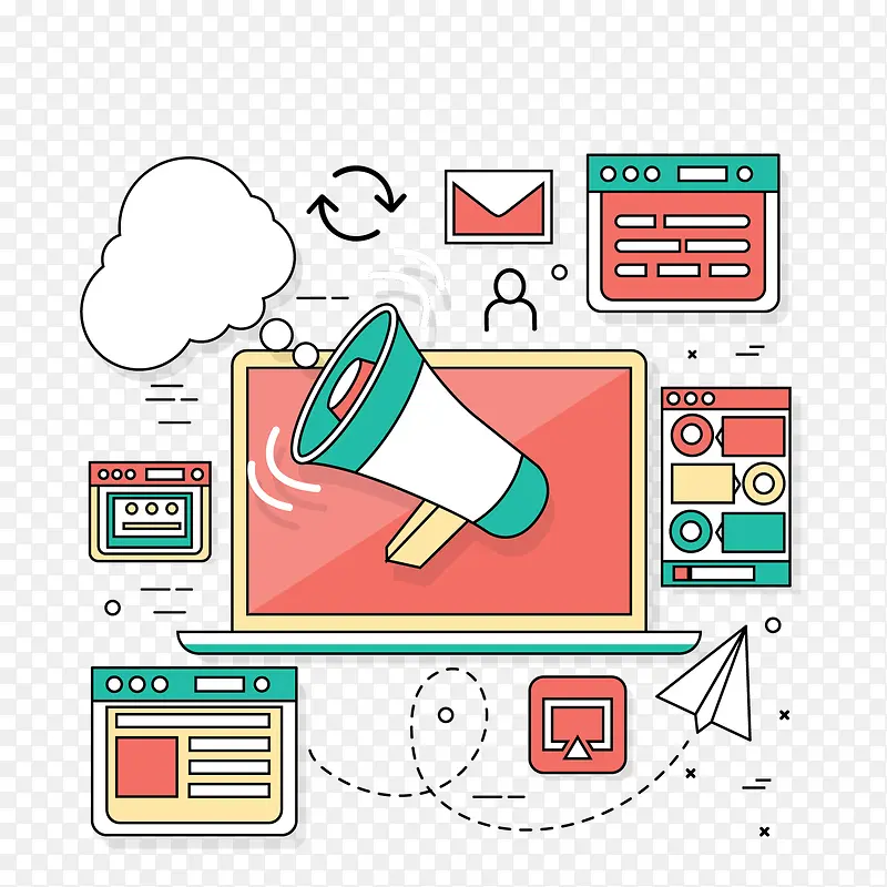 矢量互联传播PNG图片素材下载_图片编号11129195-PNG素材网