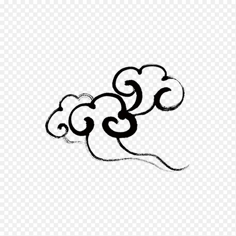 黑白 古风 祥云 云 云彩PNG图片素材下载_图片编号11180412-PNG素材网