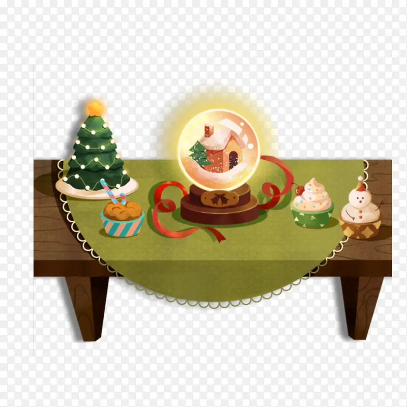 2021年圣诞节桌子圣诞树PNG图片素材下载_图片编号11206206-PNG素材网