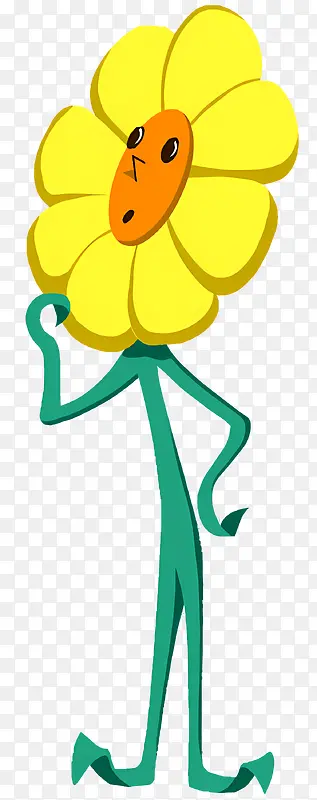 卡通人物与花卉结合的设计形象PNG图片素材下载_图片编号11739268-PNG素材网